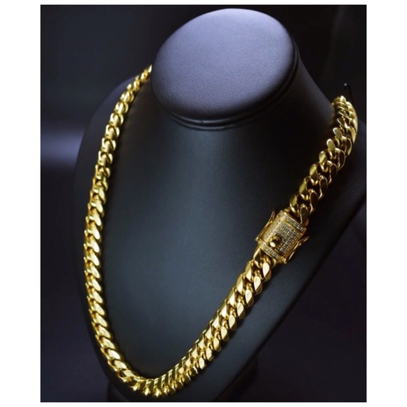 Gold Plated Cuban Link Chain
